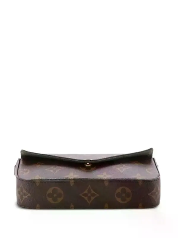 LOUIS VUITTON Felicie Strap & Go Handbag Monogram Canvas - Brown