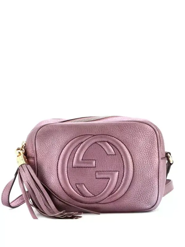 Gucci Soho Disco Leather Crossbody Bag - Purple