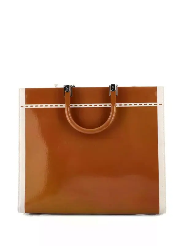 Fendi Sunshine Shopper Large Tote Bag - Neutrals