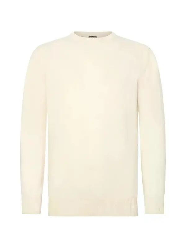 FRANZESE COLLECTION Ribbed Crew-neck Sweater - Neutrals