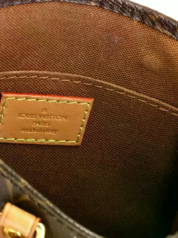 LOUIS VUITTON Petit Sac Plat Monogram Canvas Crossbody Bag - Brown