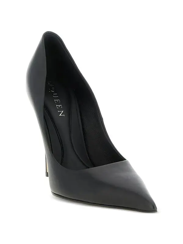 Alexander McQueen Pointed Stiletto Leather Pumps
