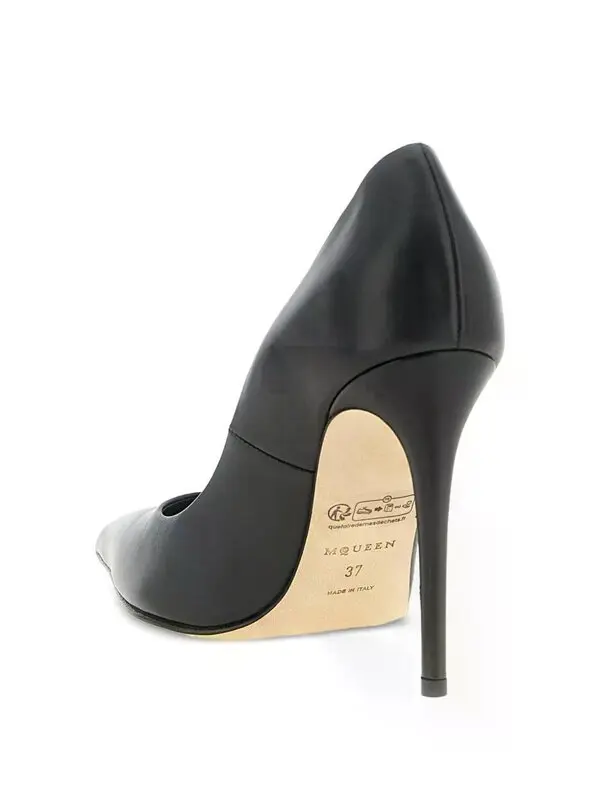 Alexander McQueen Pointed Stiletto Leather Pumps