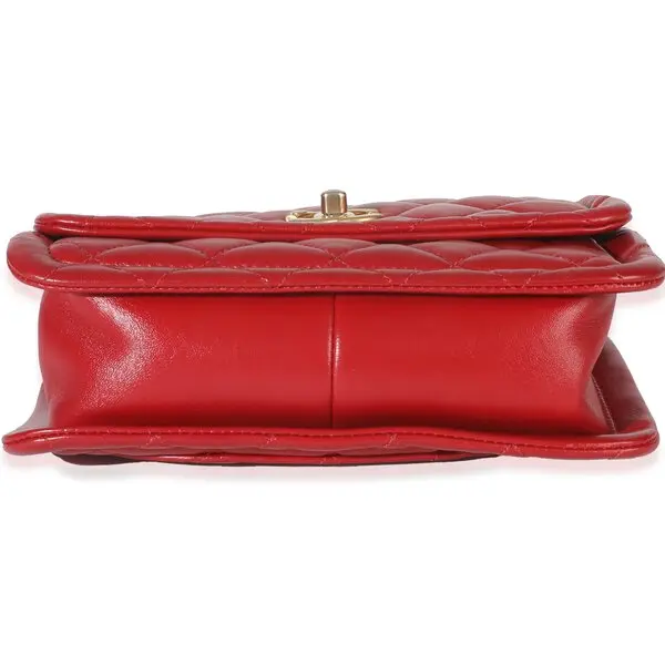 Chanel Quilted Puffy Calfskin Twist Your Buttons Flap Bag