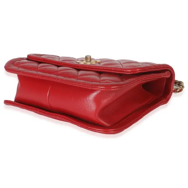 Chanel Quilted Puffy Calfskin Twist Your Buttons Flap Bag