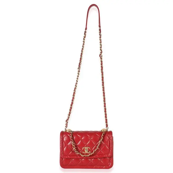 Chanel Quilted Puffy Calfskin Twist Your Buttons Flap Bag