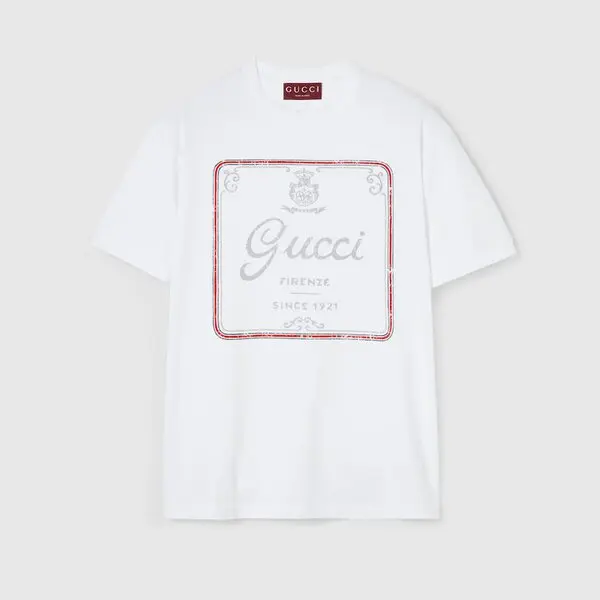 Gucci Interlocking G-Print T-Shirt - White | Editorialist