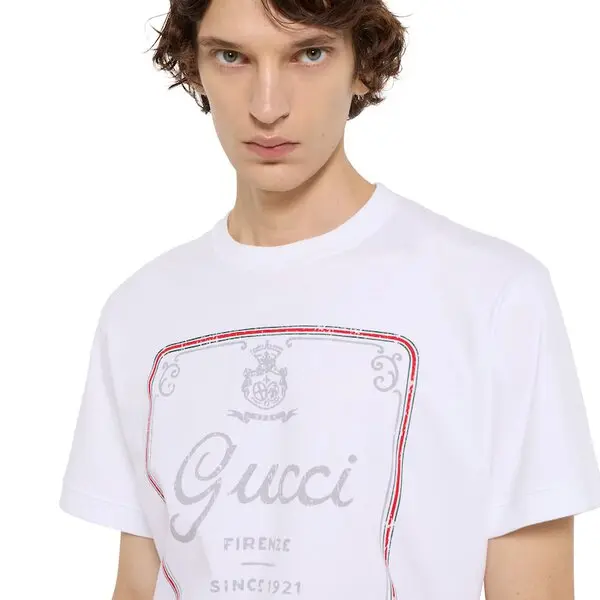Gucci Interlocking G-Print T-Shirt - White | Editorialist