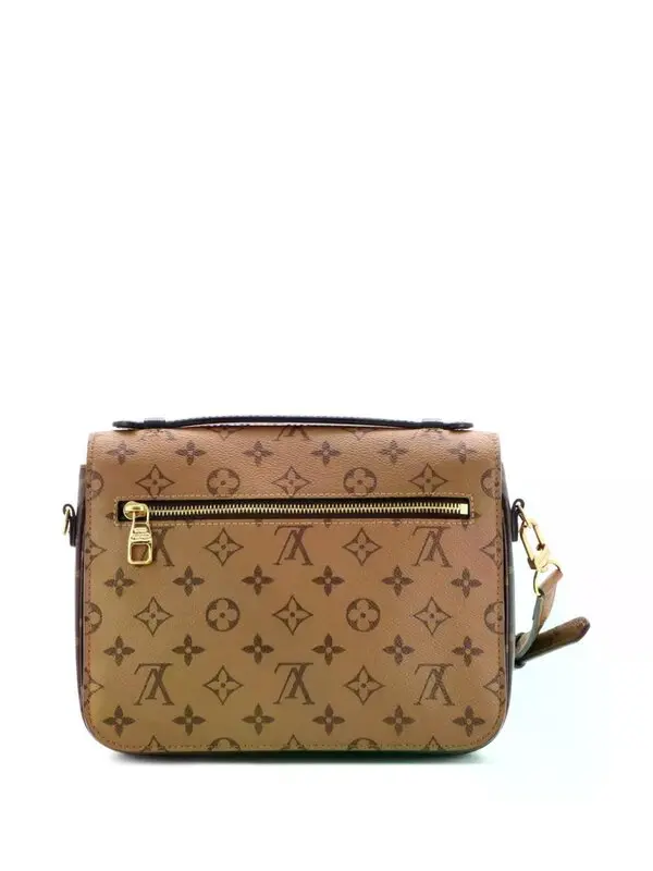 LOUIS VUITTON Pochette Metis Reverse Monogram Canvas Crossbody Bag - Brown