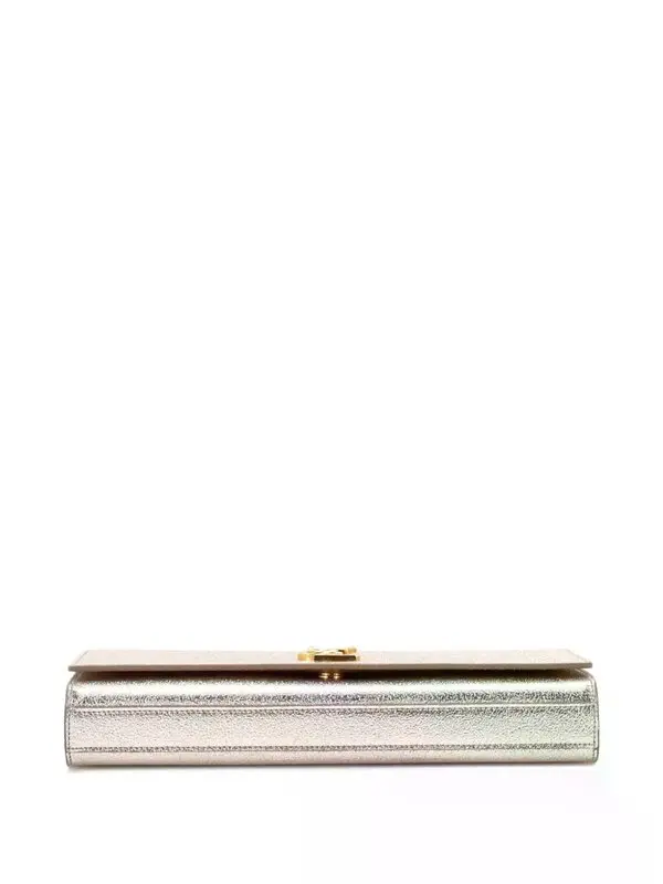 Saint Laurent Classic Monogram Long Clutch Bag - Metallic