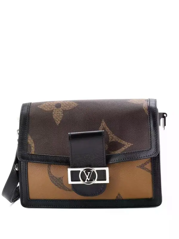 LOUIS VUITTON Dauphine Shoulder Bag Reverse Monogram Giant Mm - Brown