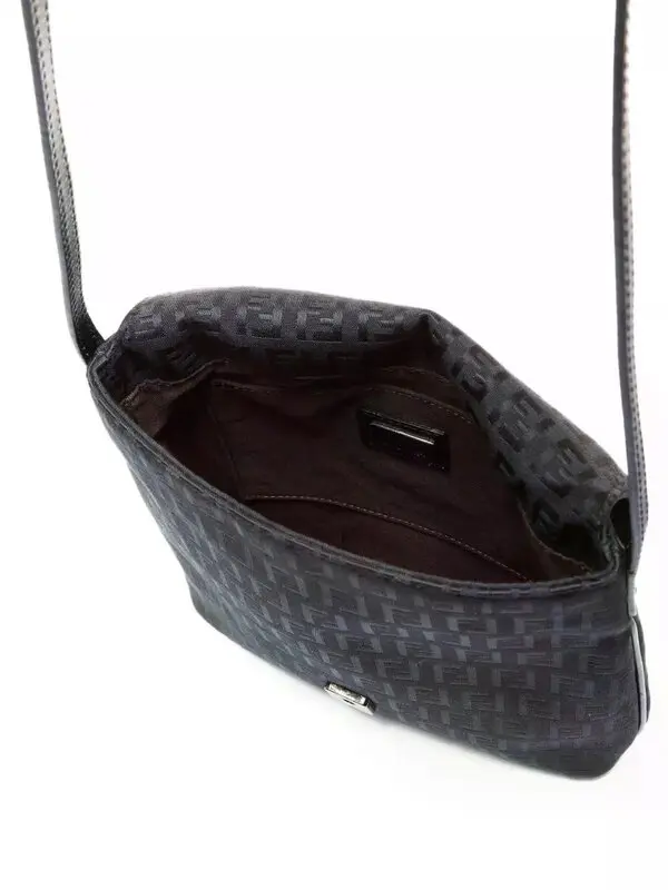 Fendi Zucca Canvas Cross Body Bag - Black