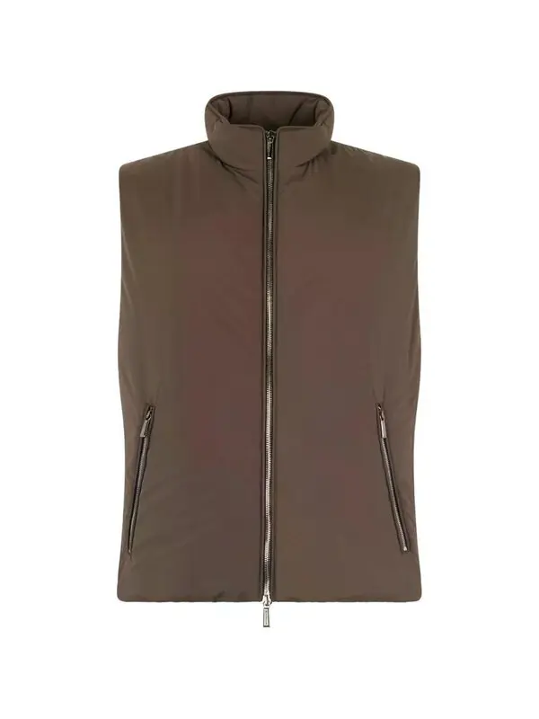 MOORER Zip-fastening Gilet