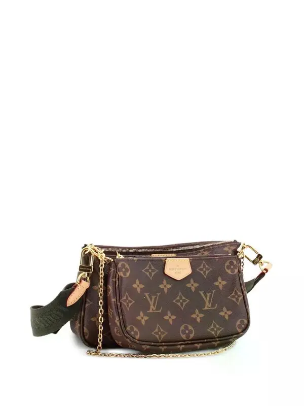 LOUIS VUITTON Multi Pochette Accessoires Monogram Canvas Crossbody Bag - Brown