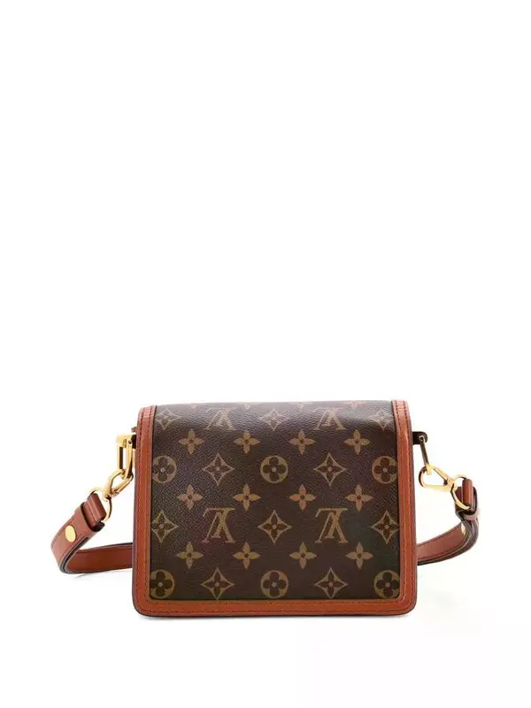LOUIS VUITTON Dauphine Reverse Monogram Canvas Mini Crossbody Bag - Brown