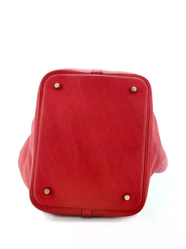 Hermès Picotin Lock Clemence Mm Bucket Bag - Red