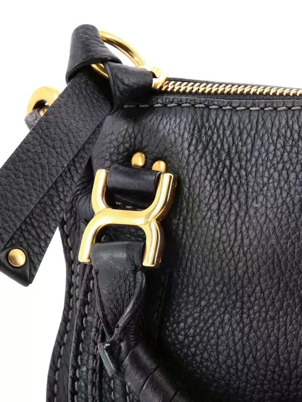 Chloé Marcie Leather Baby Satchel Crossbody Bag - Black
