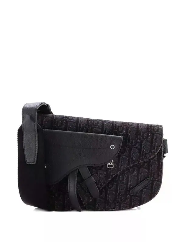 Dior Saddle Messenger Pouch Oblique Canvas Crossbody Bag