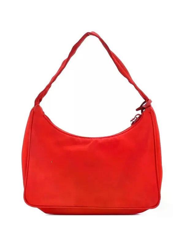 Prada Re-edition 2000 Tessuto Mini Hobo Bag - Red