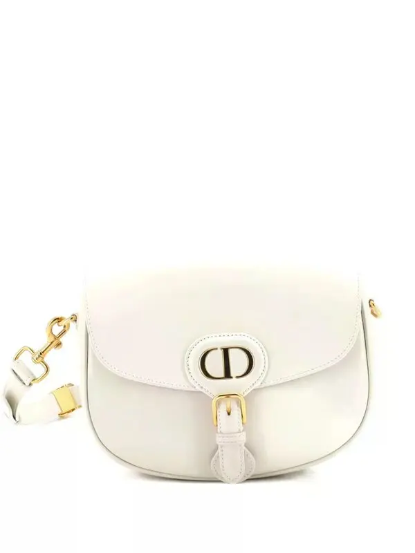 Dior Bobby Flap Bag Leather Medium - White