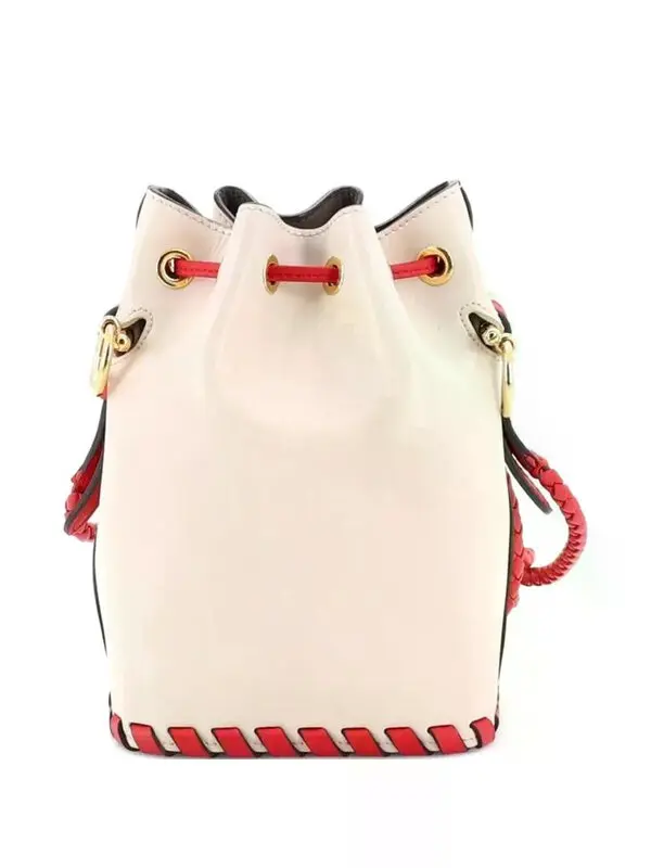 Fendi Mon Tresor Whipstitch Leather Mini Bucket Bag