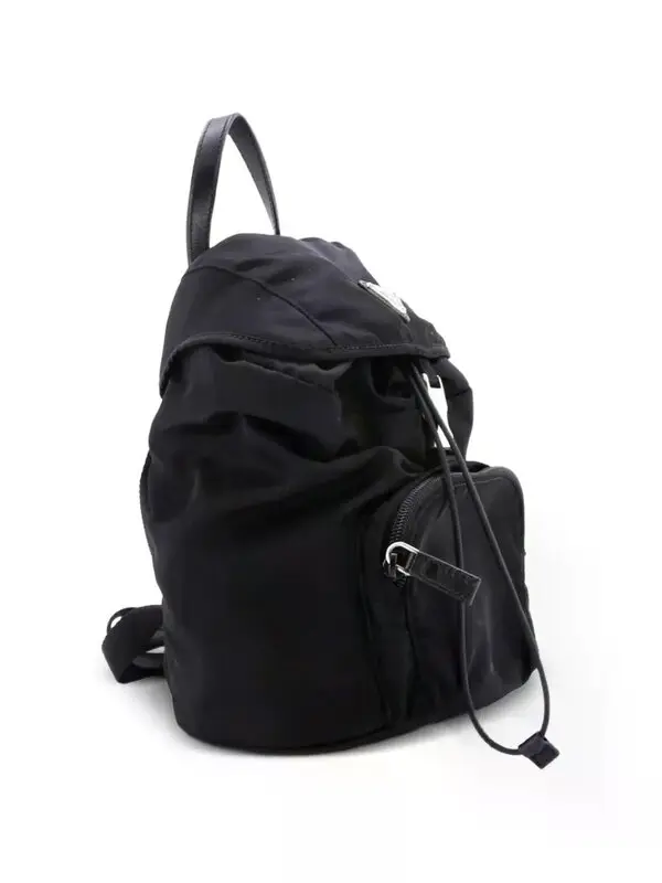 Prada Single Buckle Pocket Tessuto Small Backpack