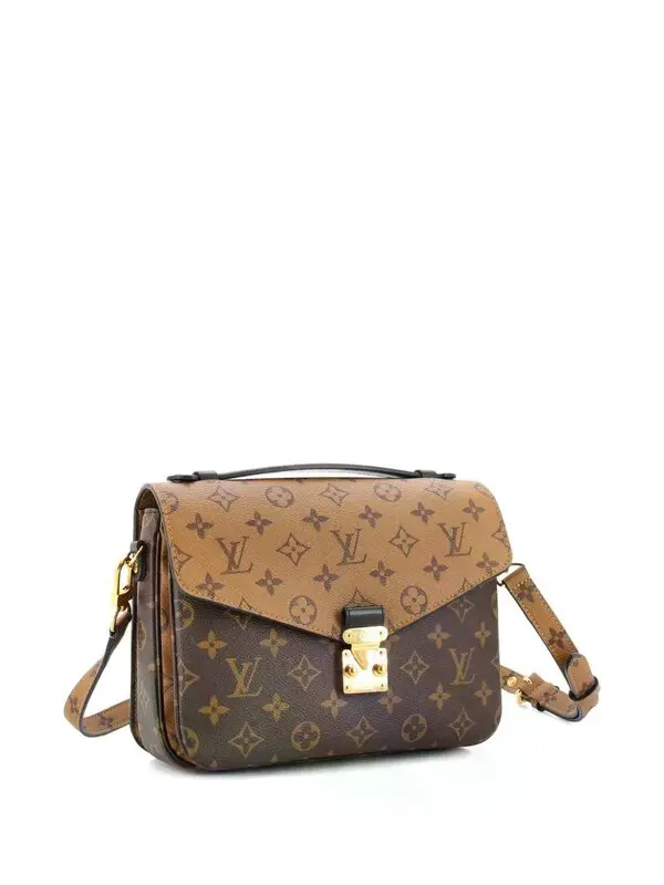 LOUIS VUITTON Pochette Metis Reverse Monogram Canvas Crossbody Bag - Brown
