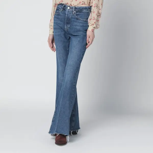 FRAME The Lax Jeans In Regenerated Denim - Blue