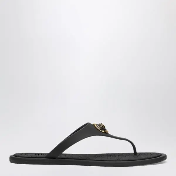 Versace Alia Rubber Sandals - Black