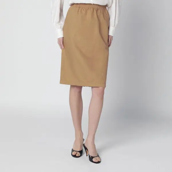 Chloé Midi Pencil Skirt - Brown