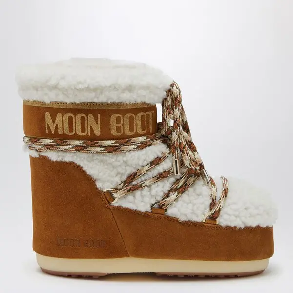 Moon Boot Shearling Icon Low Boots - Brown