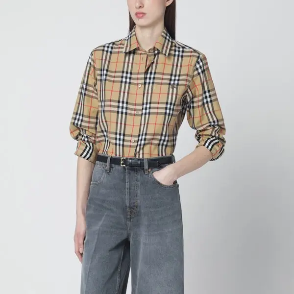 Burberry Check Pattern Shirt