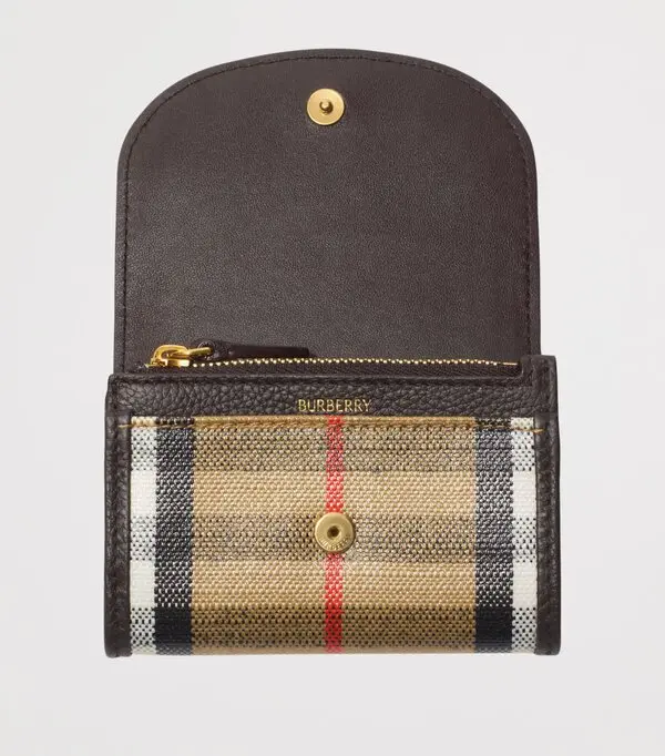 Burberry Check Coin Wallet - Beige