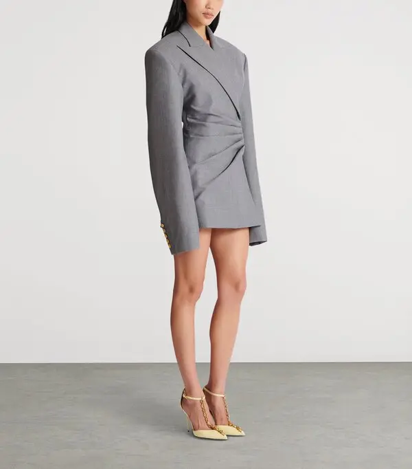 Balmain Wool Jacket Dress