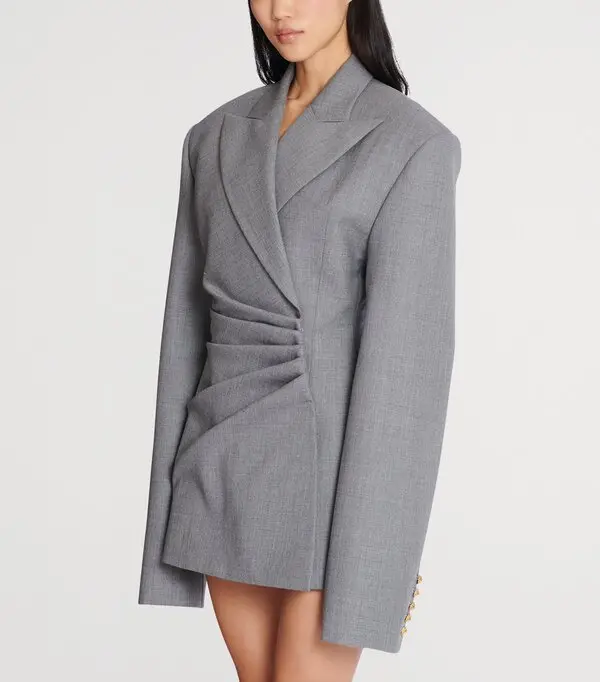 Balmain Wool Jacket Dress