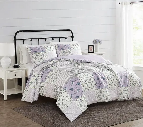 CANNON Elissa Patchwork King 3 Piece Comforter Set