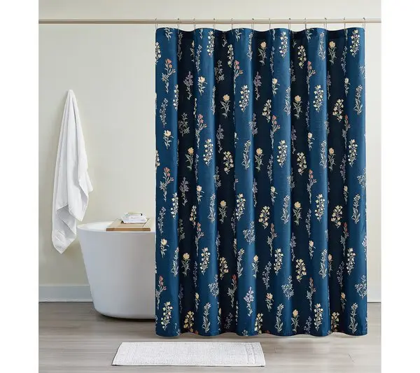 CANNON Avery Floral Shower Curtain - One-color
