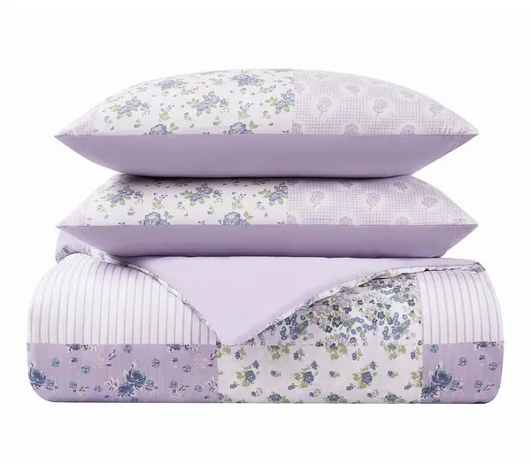 CANNON Elissa Patchwork Full/queen 3 Piece Comf Orter Set