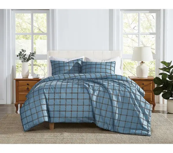 CANNON Luka Grid Twin/txl Comforter Set - One-color