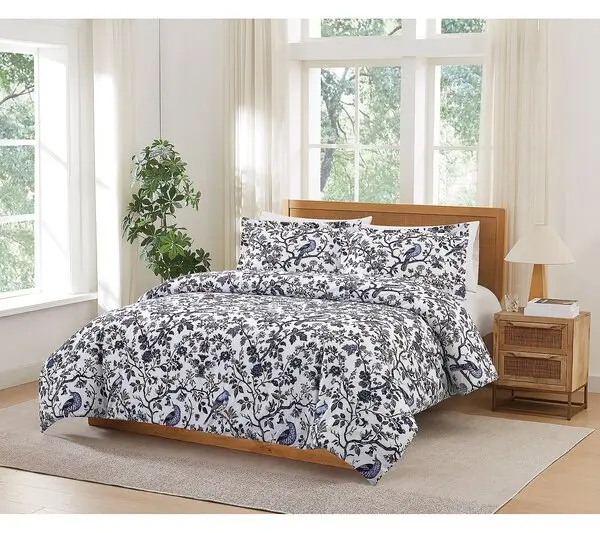 BROOKLYN LOOM Ava Floral King 3 Piece Comforter Set