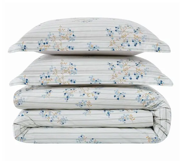 COTTAGE CLASSICS Emma Floral King Duvet Set