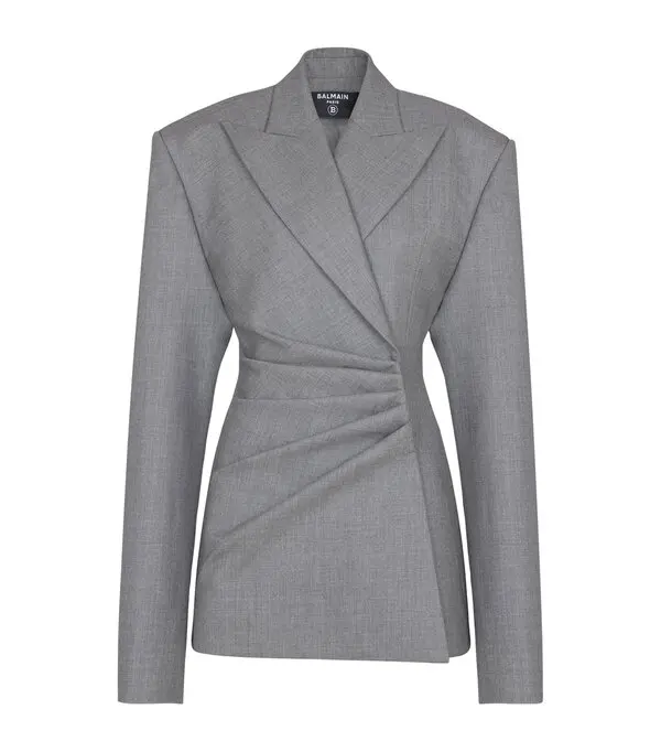 Balmain Wool Jacket Dress