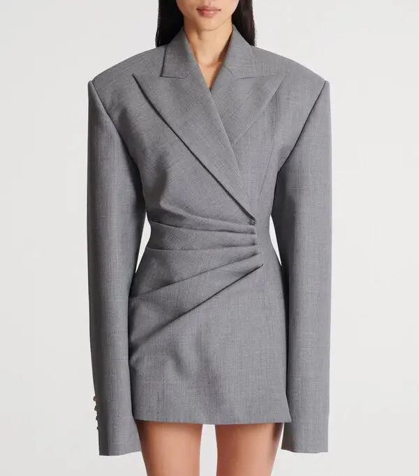 Balmain Wool Jacket Dress