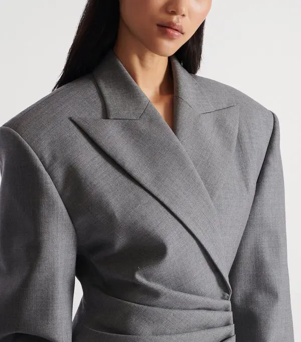Balmain Wool Jacket Dress