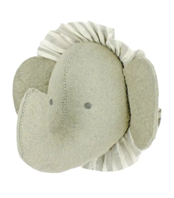 FIONA WALKER Mini Organic Wool Elphant Head Decoration