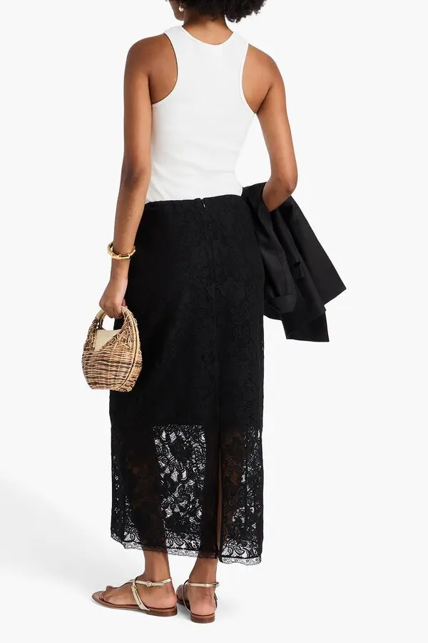 Zimmermann Corded Lace Midi Skirt