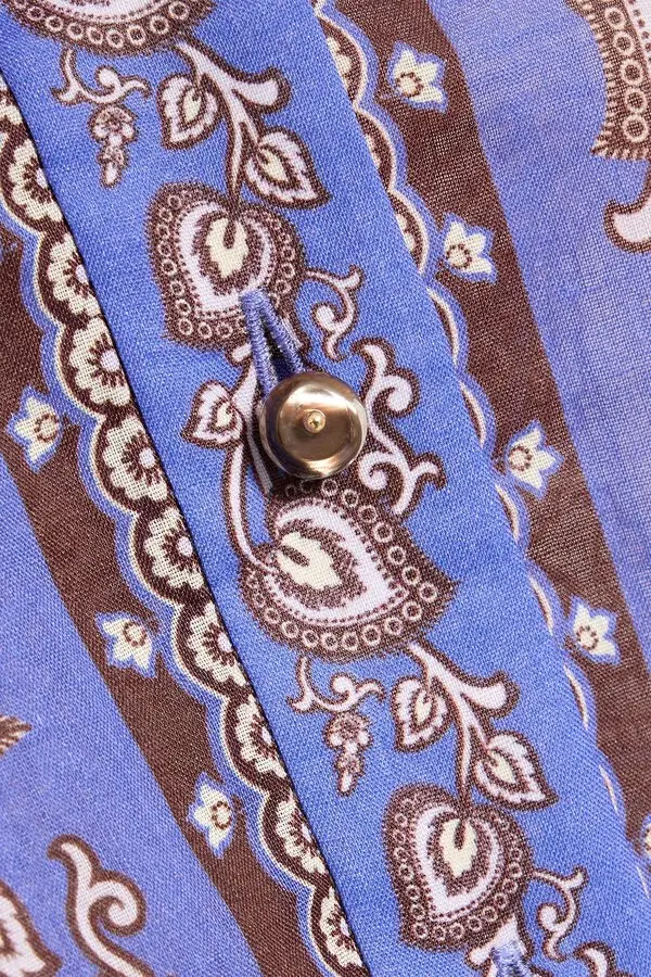 Zimmermann Paisley-print Ramie Shirt