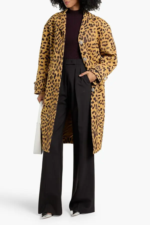 Zimmermann Leopard-jacquard Coat