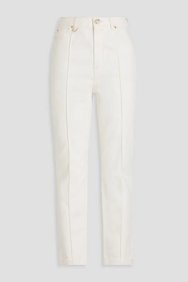 Zimmermann High-rise Tapered Jeans - Off-white