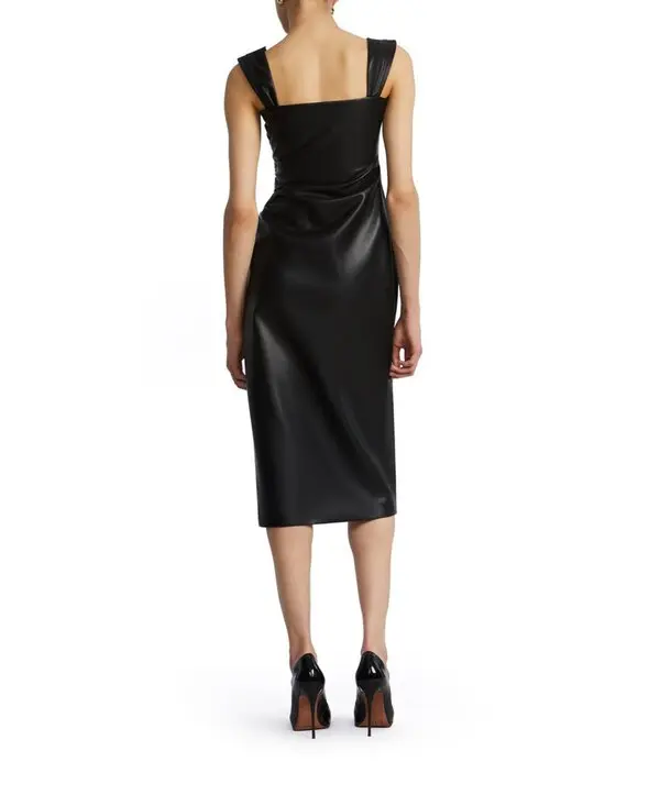 Bcbgmaxazria Leather Dress With Slit